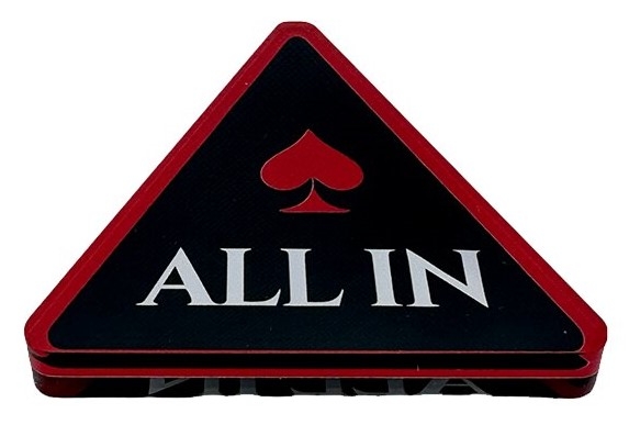 ALL IN Button Triangle Black | Biljardist.si