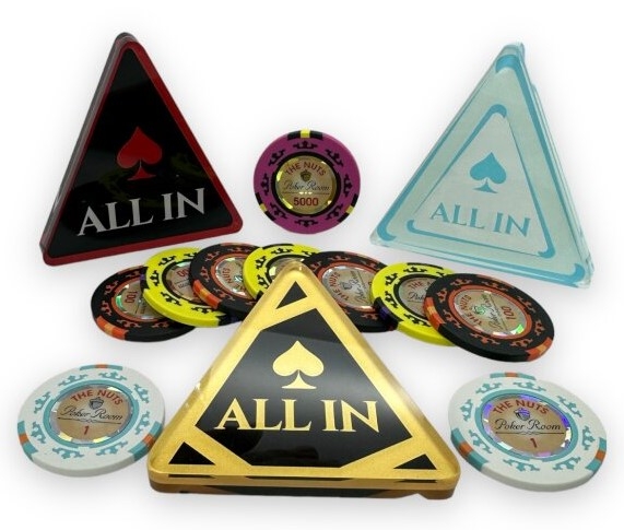 ALL IN Button Triangle Black | Biljardist.si